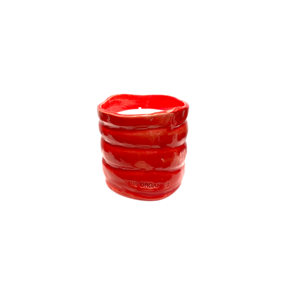 Red Ceramic Candle - G19 Pharmacy